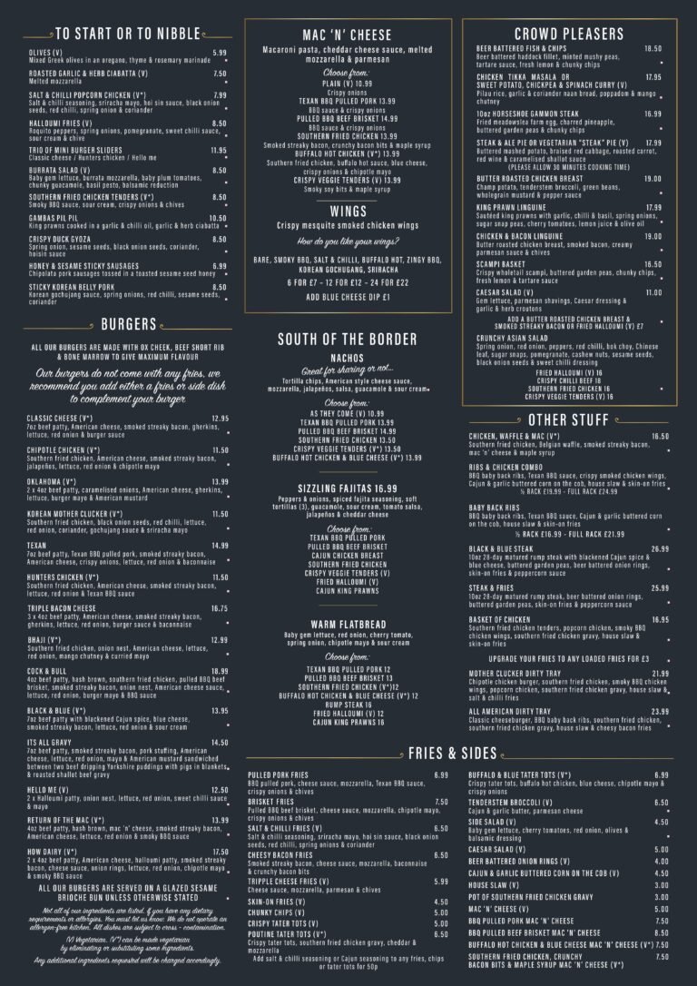 The Raven Pub Menu - Delicious Food & Drinks in Farndon