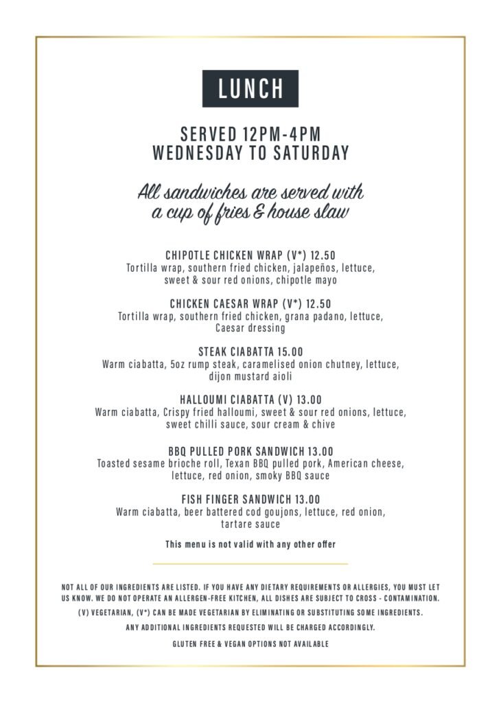 The Raven Pub Menu - Delicious Food & Drinks in Farndon